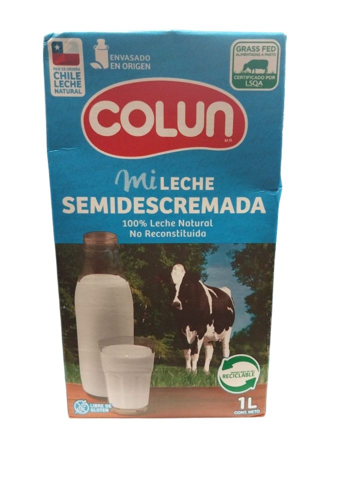 Leche Semidescremada Colun 1 Litro – Fenix Minimarket
